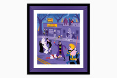 ”Jay & Silent Bob vs Time & Space” Fine Art Print | Shag (Josh Agle ...