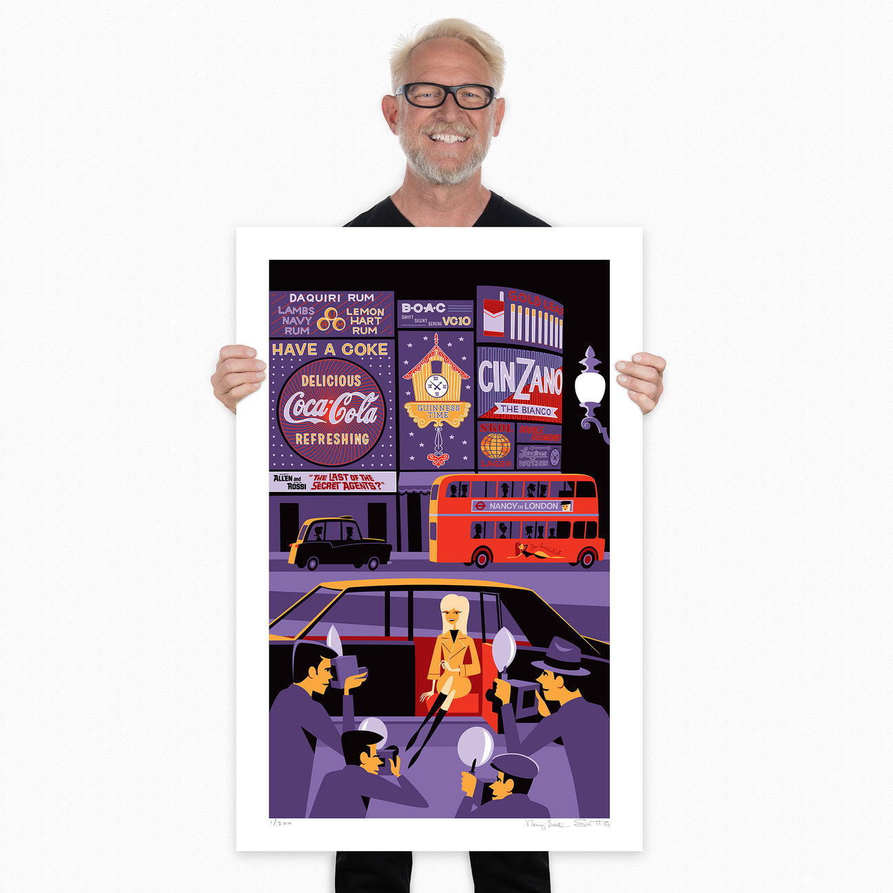 "Nancy in London" Fine Art Print | Hand Signed by Nancy Sinatra & Shag ...