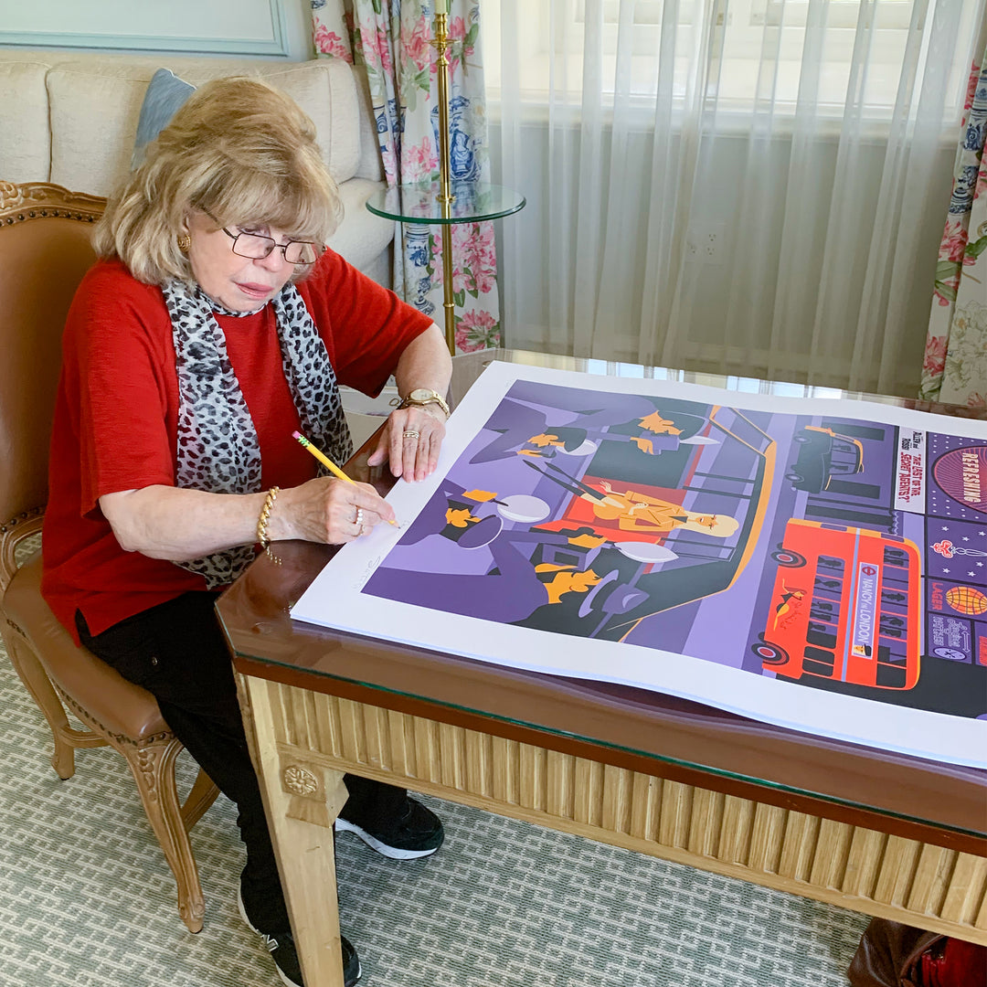 "Nancy in London" Fine Art Print | Hand Signed by Nancy Sinatra & Shag ...