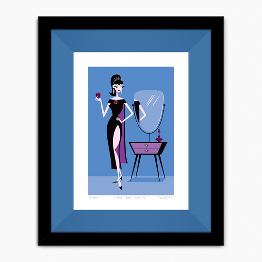 "Bad Apple" Framed Fine Art Print | Shag (Josh Agle) | The Shag Store