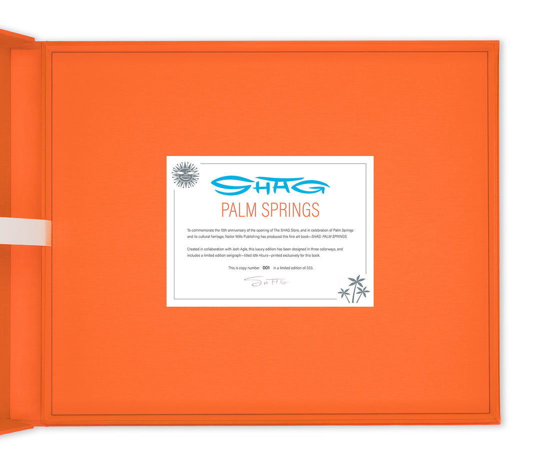 "SHAG · PALM SPRINGS" Collector's Edition | Orange Clamshell | Shag ...